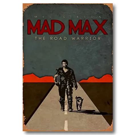 Mad Max The Road Warrior 1979 Artwork Printed On Sheet Metal Sign