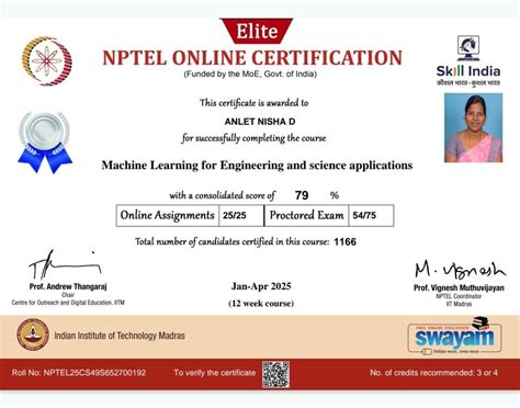 Thrilled To Share That Ive Successfully Completed The Nptel Course On