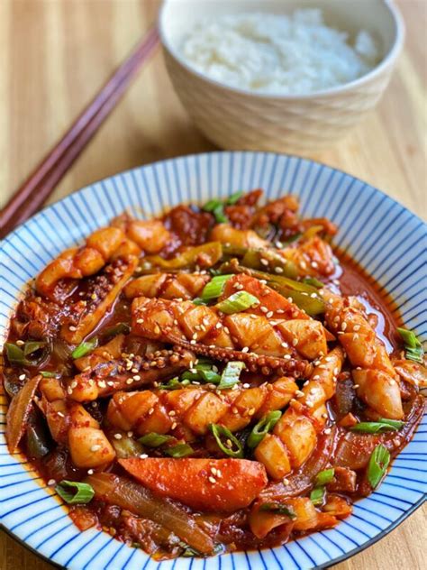 Ojingeo Bokkeum Spicy Stir Fried Squid