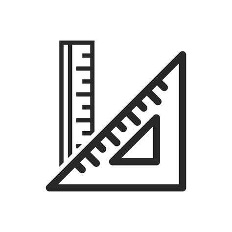 Premium Vector Ruler Icon In Trendy
