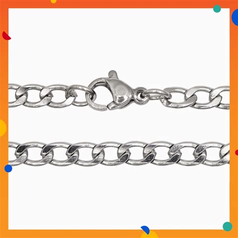 202224 Inch Stainless Steel Chain Nk Necklace Fashion Cuban Punk Cool