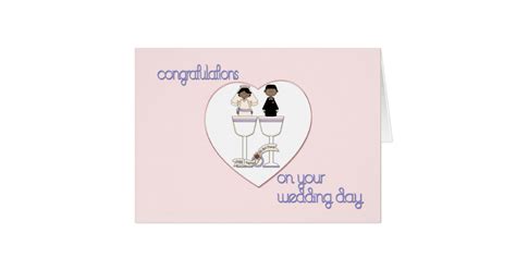 Bride And Groom Congratulations Card Zazzle