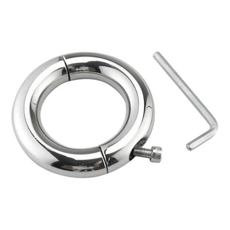 Anneau de pénis en acier inoxydable boule civière durable anneau de