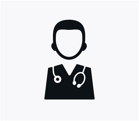 Doctor Icon Flat Style Logo Template 10754281 Vector Art At Vecteezy