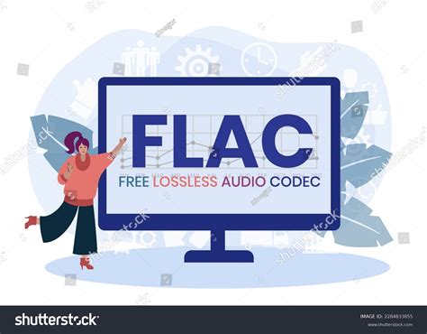 Flac Free Lossless Audio Codec Acronym Stock Vector Royalty Free