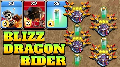 Th15 Blizzard Dragon Rider Attack With Rocket Balloon Th15 New Attack