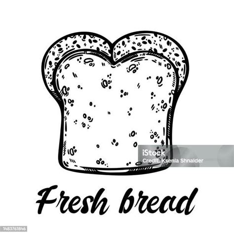 빵 Brioche 벡터 아이콘입니다 유기농 곡물 구운 식품 아침 식사로 반 덩어리 참깨를 곁들인 신선한 효모 페이스트리 부드러운