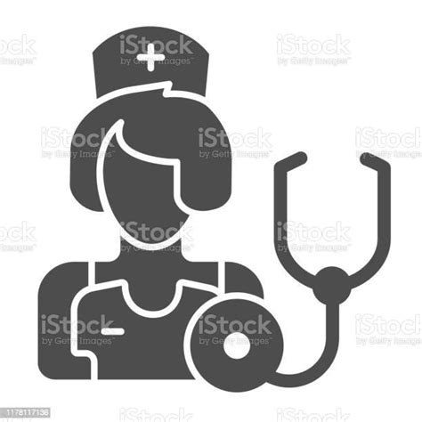 치료사 단단한 아이콘입니다 메딕 벡터 일러스트레이션은 흰색으로 격리되어 있습니다 의사 문말 스타일 디자인 웹 및 응용 프로그램을