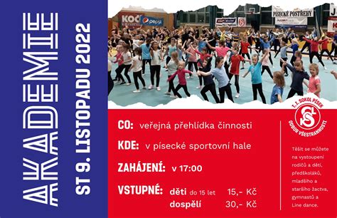 Pozvánka na Akademii 2022 Sokol Písek odbor všestrannosti