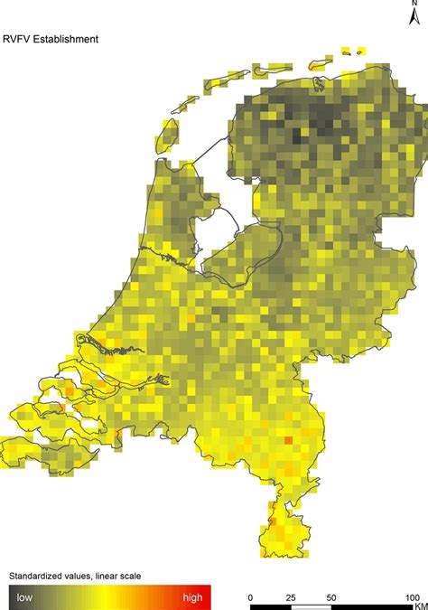 Hazard Map For The Establishment Of Rift Valley Fever Virus Rvfv In