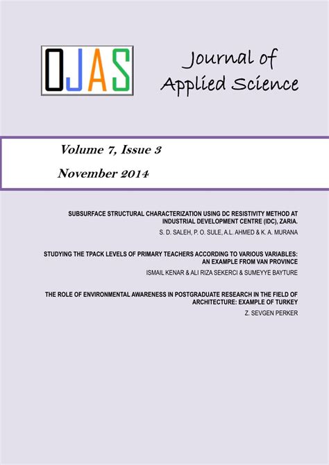 Pdf Subsurface Structural Characterization Using Dc Resistivity Method At Industrial
