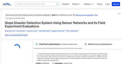 Slope Disaster Detection System Using Sensor Networks And Its Field