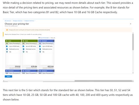 suitable pricing model for using azure analysis service as a developer