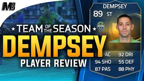 FIFA 15 TOTS DEMPSEY REVIEW 89 FIFA 15 Ultimate Team Player Review