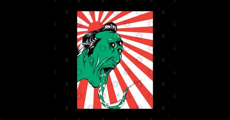 Green Yokai Monster Sticker Teepublic