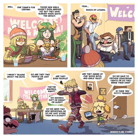 Super Smash Bros Page Wooden Plank Studios