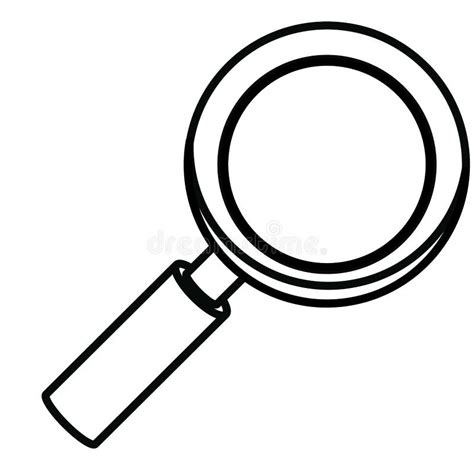 放大镜被隔绝的象设计 向量例证 插画 包括有 检查 符号 重点 查出 图标 扩大化 玻璃 放大器 75397383