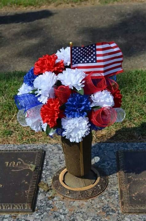 18 Best Images About Memorial Vase Inserts On Pinterest Red White Blue Flower Shops And Deco Mesh