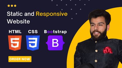 Design Responsive Website Using Html Css And Bootstrap By Pk Programmer Fiverr