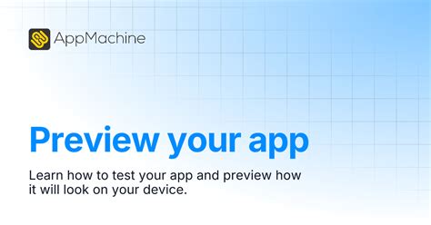 Preview Your App AppMachine Support Center