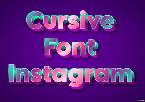 Cursive Font Instagram Text Effect And Logo Design Font