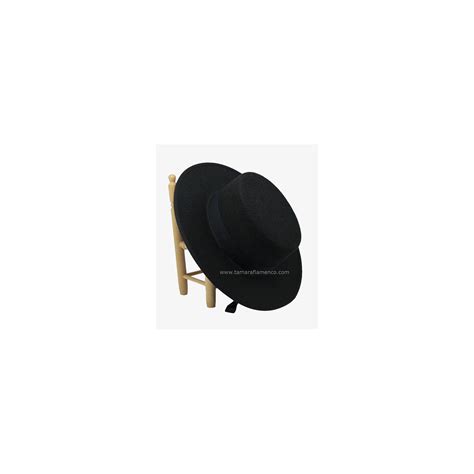 Spanish Hat Cordobes Hat Black Red Tamara Flamenco