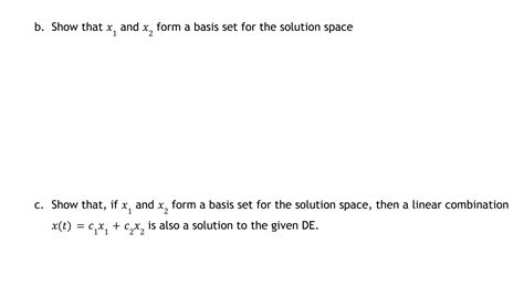 Solved 5 Consider The Homogeneous Second Order Linear De