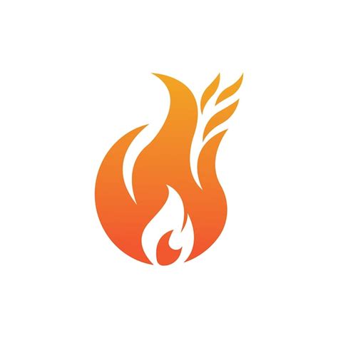 화재 로고 디자인 일러스트 및 화재 기호 프리미엄 벡터
