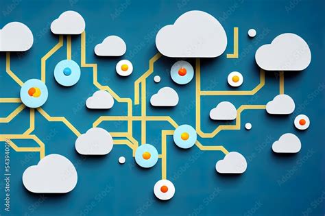 Storage Technology Concepts Transfer Data To Cloud Computing Platforms A Large Cloud Icon
