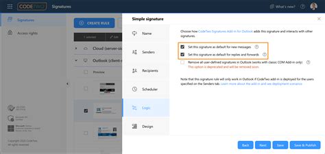 how codetwo outlook add in s signature adding options affect outlook s