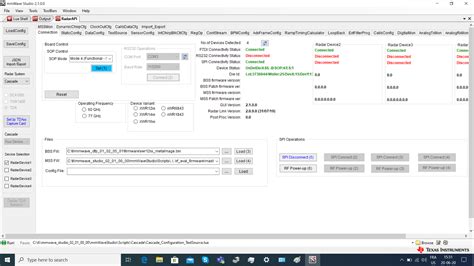 MMWCAS DSP EVM RS Connection Sensors Forum Sensors TI E E Support Forums