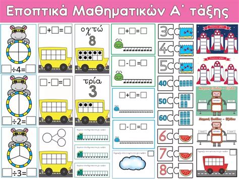 Εποπτικά Μαθηματικών Α΄ τάξης Εκπαιδευτικό υλικό για το μάθημα
