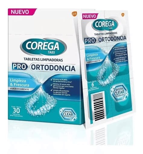 Corega Tabs Tabletas Limpiadoras Pro Ortodoncia 30 Unidades Farmaplus