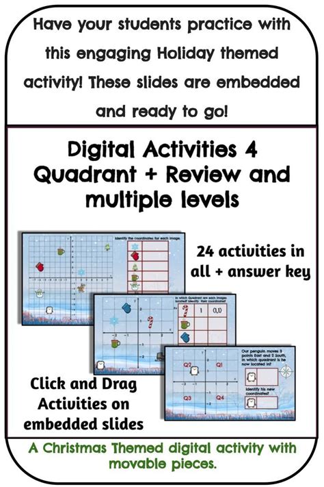 Christmas Coordinate Plane Identify Locate Plot Digital Activity 1 4