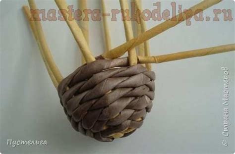 Мастер класс по плетению из газет Синичка Птички Зарянка Плетение