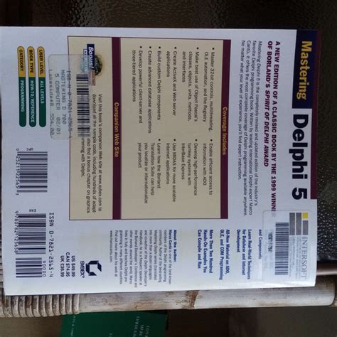 Computers And Internet Mastering Delphi 5 By Marco Cantu Essential