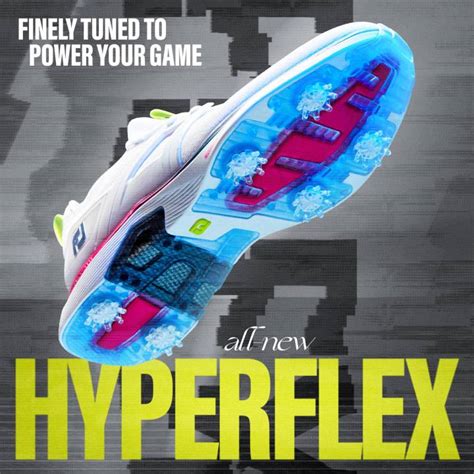 Footjoy Fj Hyperflex Carbon Boa Mens Golf Shoes White Blue Purple