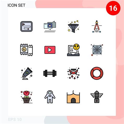 Mobile Interface Flat Color Filled Line Set Of 16 Pictograms Of Lover Condom Analysis