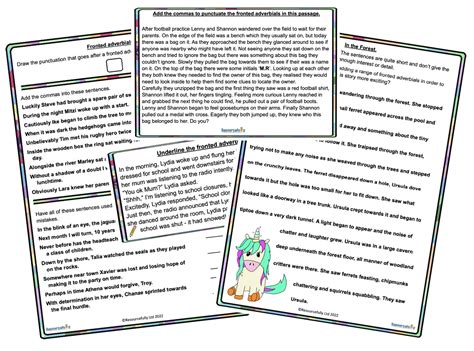 Year 4 Fronted Adverbials Resourcefully