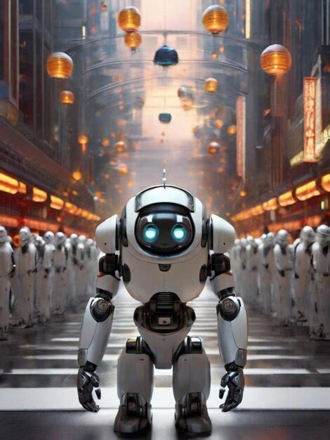 Premium Photo Robotic Techonological Background