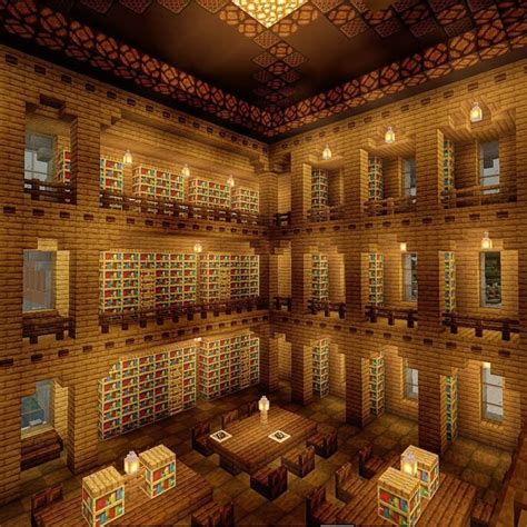 Minecraft Library Blueprints Layout Minecraft Houses Minecraft