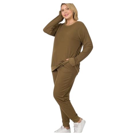 Zenana Outfitters Pants And Jumpsuits New Zenana Plus Size Dusty