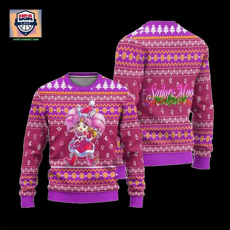 2022 New Chibiusa Tsukino Ugly Christmas Sweater Sailor Moon Anime Xmas