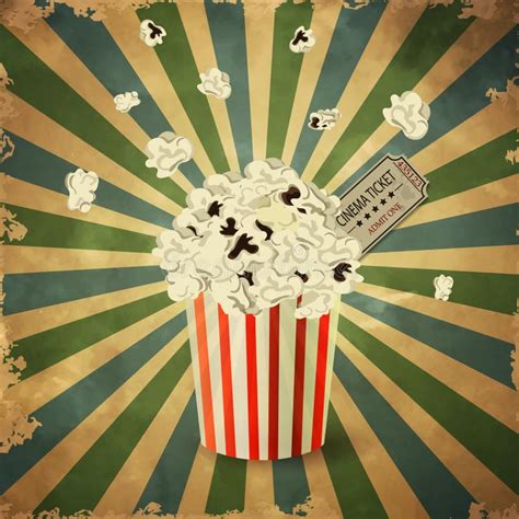 Ejemplo Del Vector De La Caja De Las Palomitas Ilustración del Vector Ilustración de palomitas