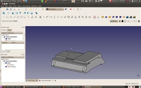 Some Progress On Modeling The Sherline Saddle The Metal Shaper Mans