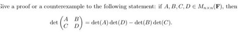 Solved Iive A Proof Or A Counterexample To The Following
