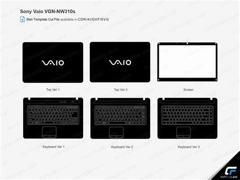 Sony Vaio Vgn Nw310s 2010 Cut File Template Cutfilelabs
