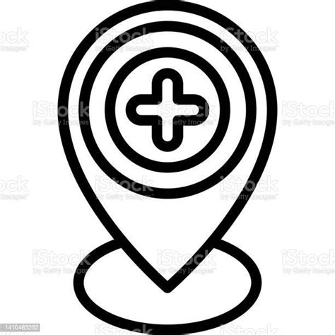 Pin With Cross Sign Icon Location Map And Navigation Vector向量圖形及更多交通要道