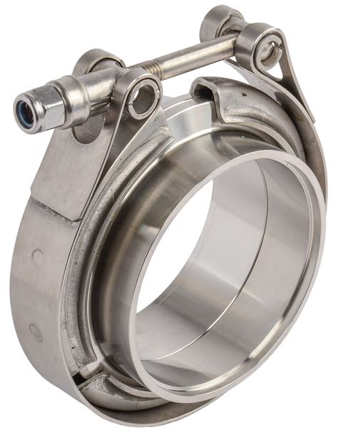 JEGS 555 30870 Stainless Steel Standard V Band Clamp Flanges 2 500