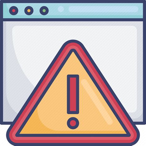 Alarm Alert Browser Danger Warning Webpage Website Icon